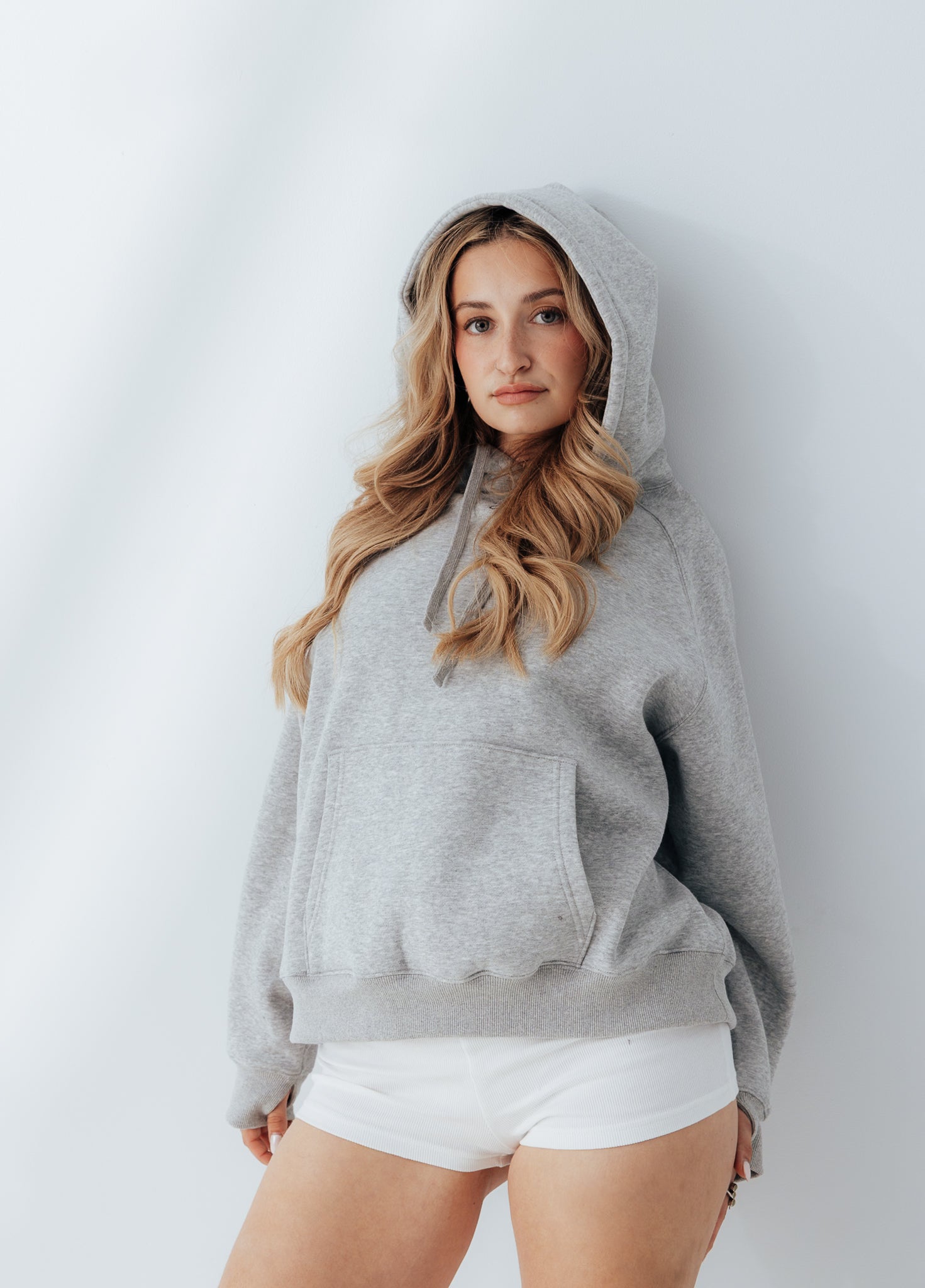 LG Hoodie Light Grey – Lucky Girl